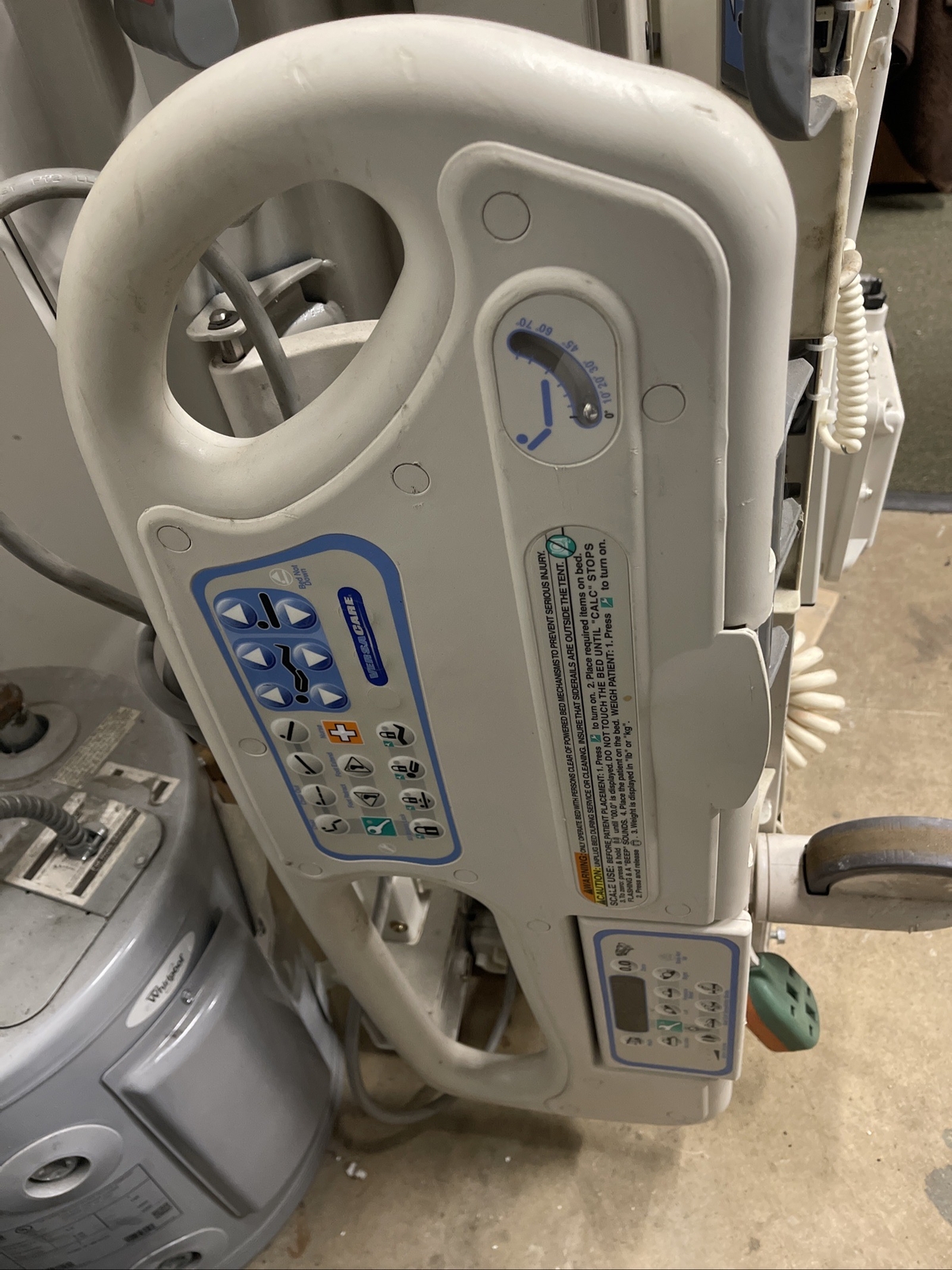 Hill-Rom VersaCare P3200D Bed Complete Right Hand Side Rail W/ Control ...