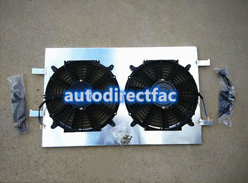 Aluminum Radiator shroud + fans for Holden Commodore VY V8 5.7L LS1 ...