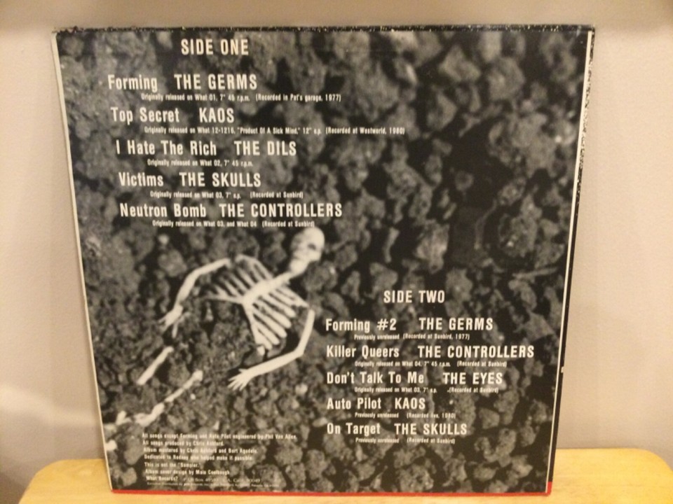 V/A What Is It Vinyl LP What Records Rare Germs Dils The Eyes The ...