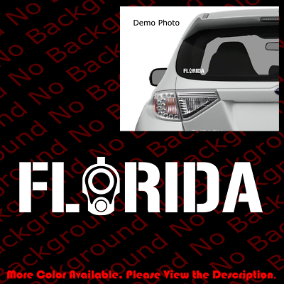 FLORIDA 1911 Barrel Sticker Car Windows Decal Vinyl 2A 2nd Amendment ...