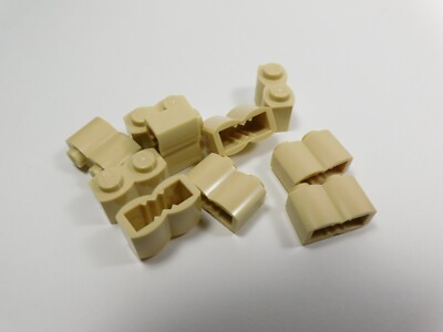 LEGO Lot of 10 Tan 1x2 Modified Log Bricks C5 | eBay