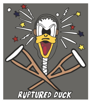 12" ruptured duck nose art bumper sticker decal usa made | eBay