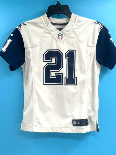 Nike On Field Women's Beige and Blue Dallas Cowboys #21 Elliott Jersey ...