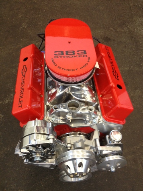 383 CRATE ENGINE MOTOR 375-475HP ROLLER turnkey CHEVY CRATE ENGINE SBC ...