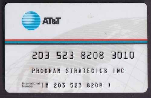 AT&T 800 CALL ATT Calling Card 8308 3010 1980s obsolete | eBay