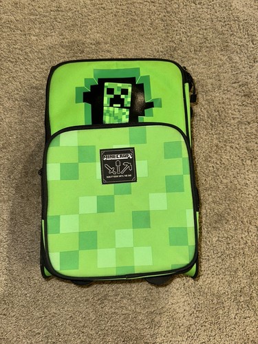 MINECRAFT CREEPER Rolling KIDS SUITCASE LUGGAGE | eBay