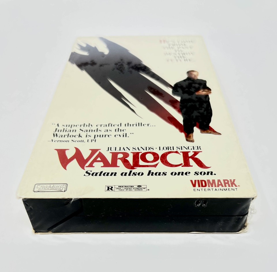 WARLOCK (VHS) Witchcraft Thriller, Julian Sands Lori Singer, Vidmark ...