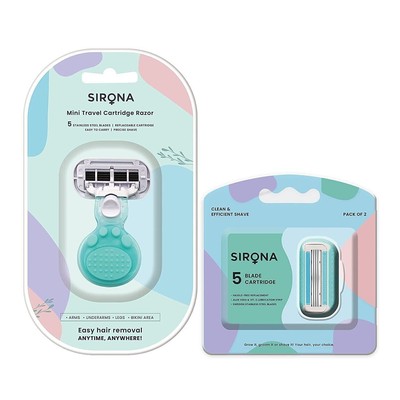 (Pack of 2) Combo Razor 5 Blade Mini Blades/Refills/Cartridges for ...