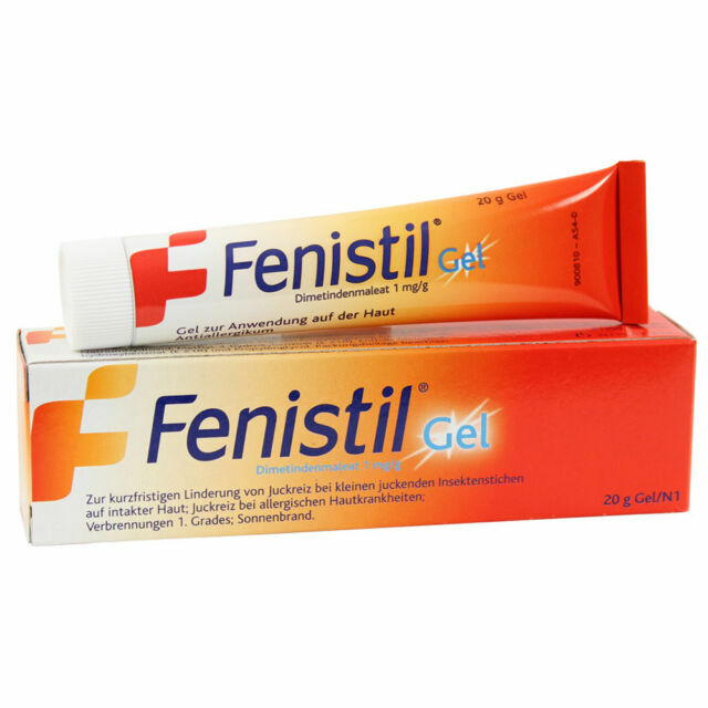 Ships From US FENISTIL GEL Painful Sunburn Skin Itch Pruritic Rash 20g ...