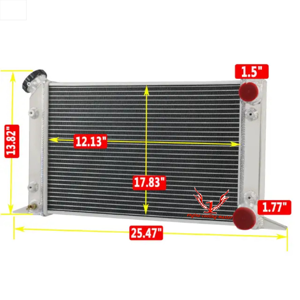 3 ROW Core Aluminum Radiator For VW Scirocco Pro Stock Style For Drag ...