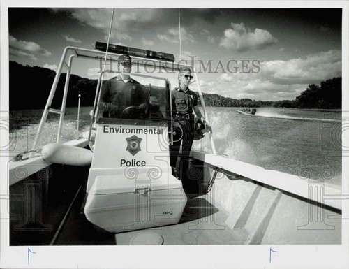 1990 Press Photo Police Officers John Tranghese & Melissa Panaia in ...