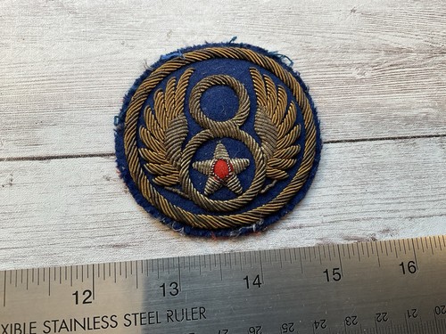 ORIGINAL WWII USAAF RARE ITALIAN THEATER MADE BULLION 8TH AIR FORCE PATCH | eBay