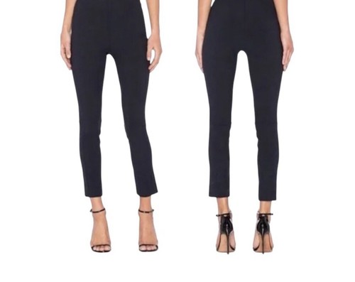 Rag & Bone. Black Capri Slim Fit Back Zip Closure Mid-Rise Pants Size 8 ...
