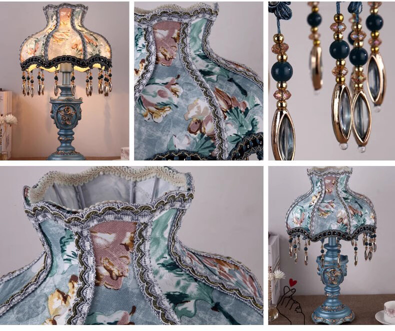 Retro European Lamp Shades Fringe Crystal Light Shades Romantic Table ...