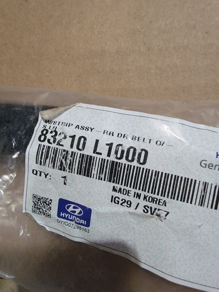 Genuine Hyundai Belt molding NEW OEM 83210 L1000 | eBay