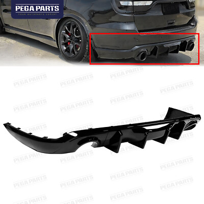Rear Bumper Diffuser For 2011-24 Dodge Durango R/T SRT V2 Glossy Black ...