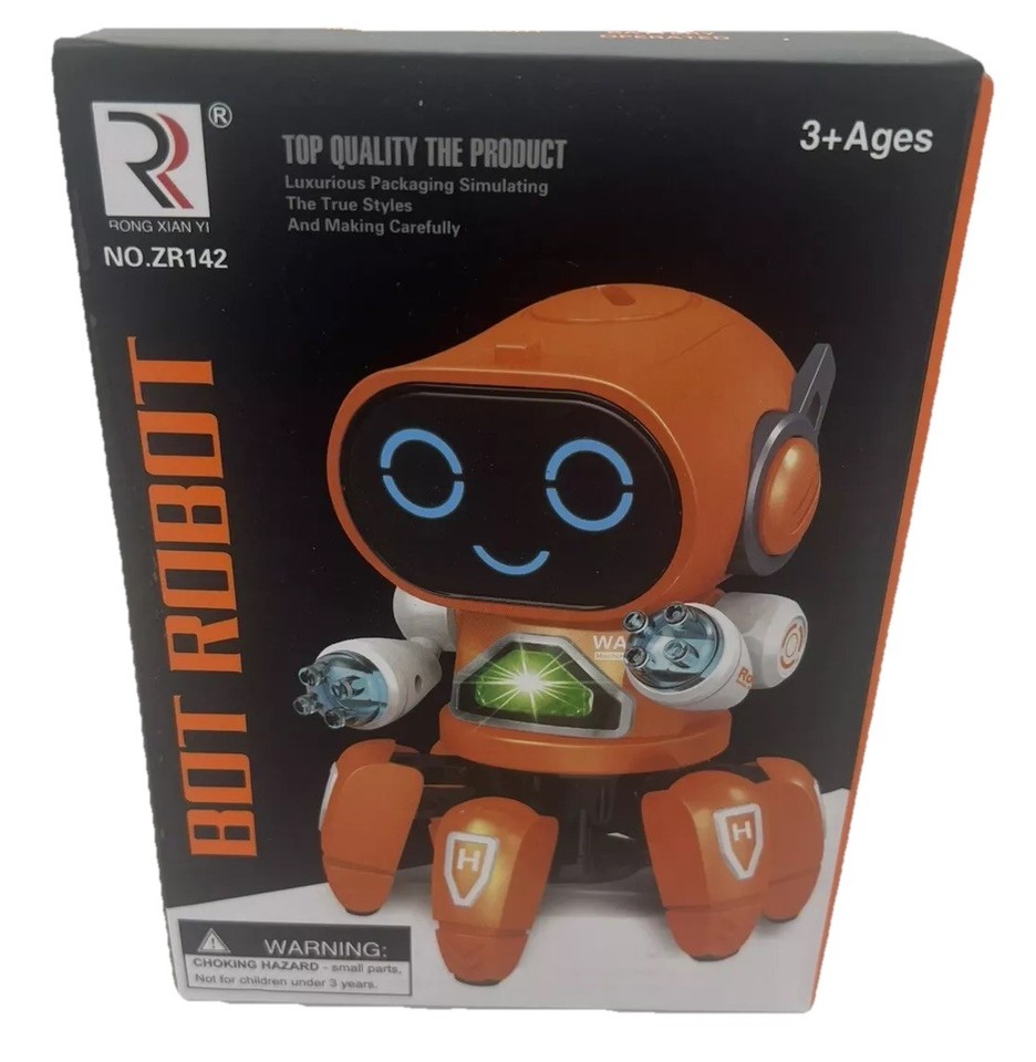 Robot Toys for Kids, Electronic Walking Dancing Robot Toy with Flashing ...
