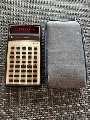Vintage 1970’s Texas Instruments TI-30 Calculator With Case | eBay