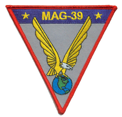 4" MARINE CORPS MAG-39 AIRCRAFT GROUP HELI HOOK & LOOP EMBROIDERED ...