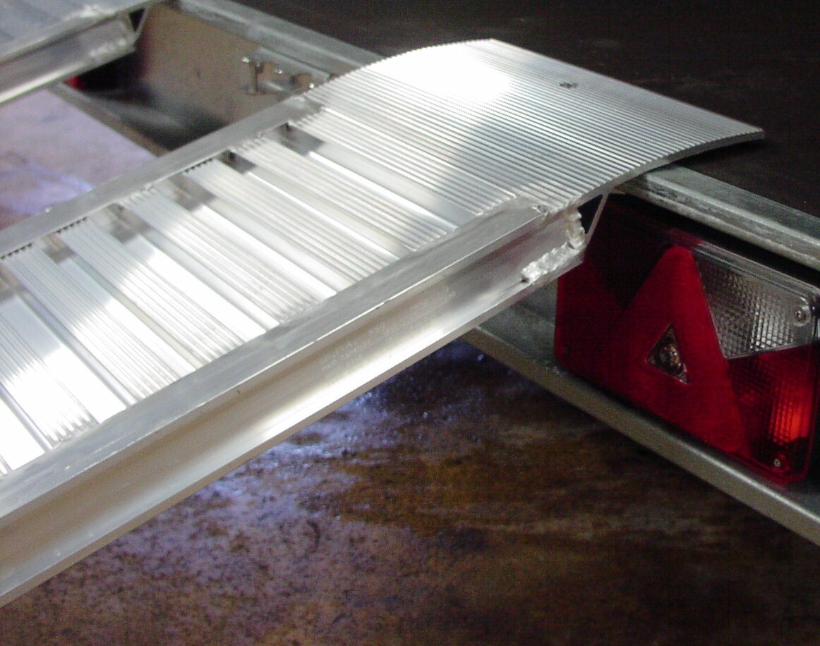 Aluminium drive-in rail ramp rail ramp 2000 kg 1500 mm for trailer | eBay