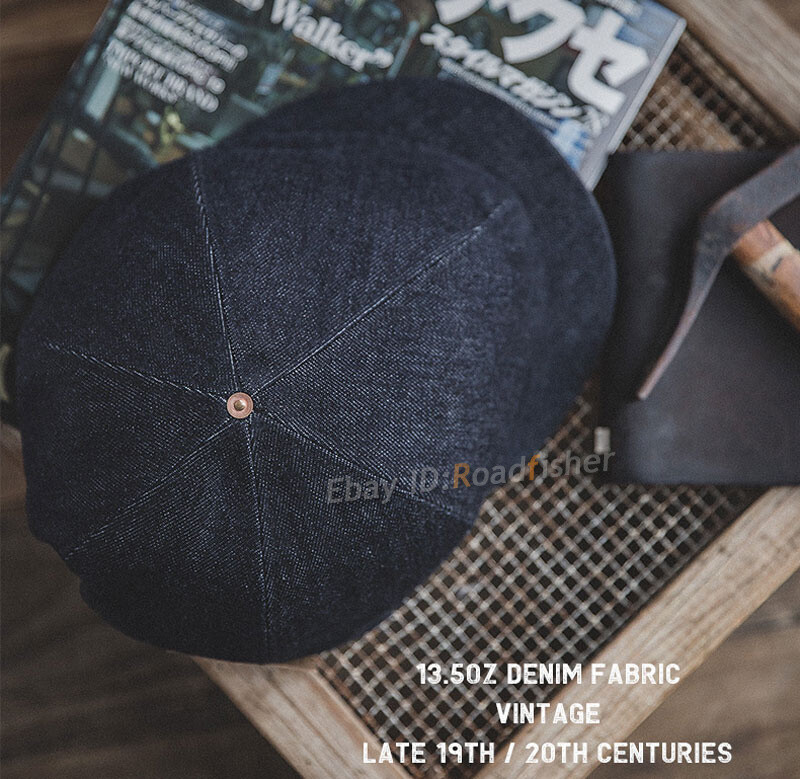 Men's Vintage Cotton Hat Denim Hat Outdoor Adjustable Hat Work Hat ...