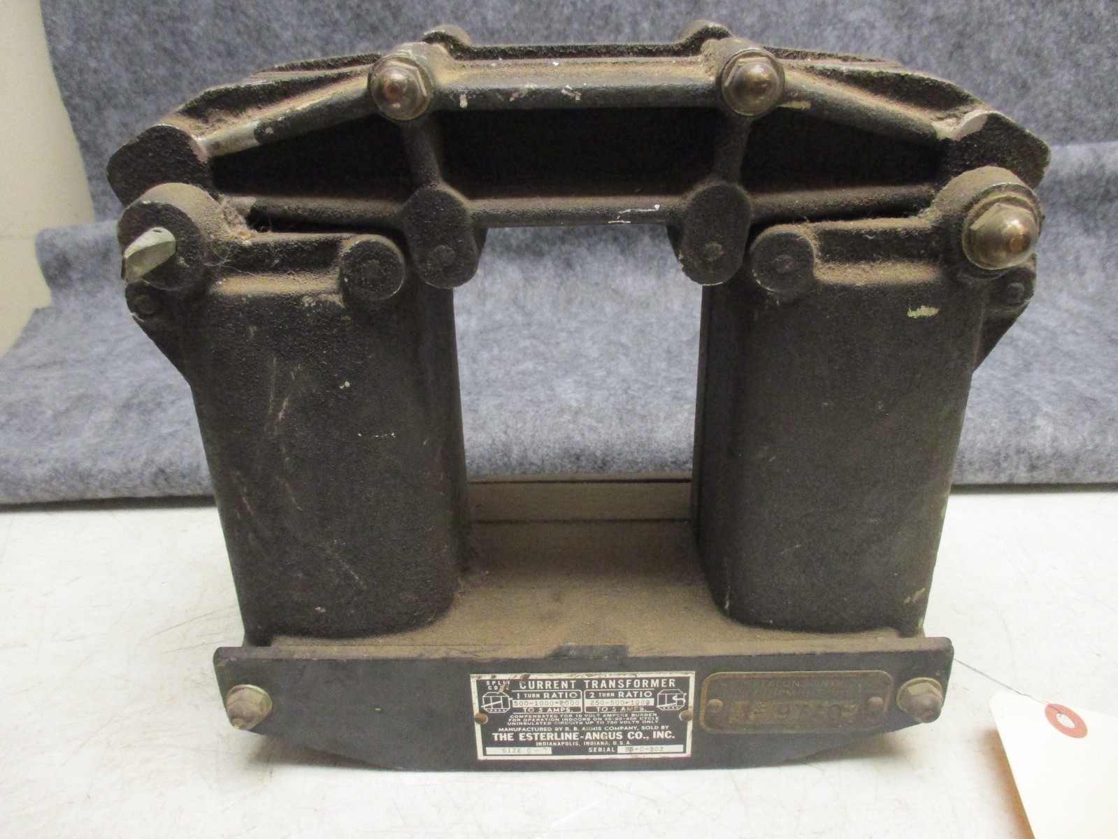 Esterline-Angus Current Transformer Size C Talon Inc. Meadville PA ...