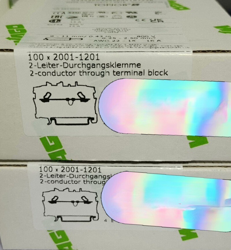 100pcs WAGO 20011201 Wiring Terminals 2001-1201 | eBay