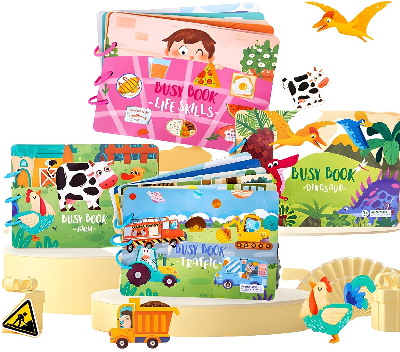 Sensory Picture Books About Food A Set Of 8 Cloth Books For Babies,