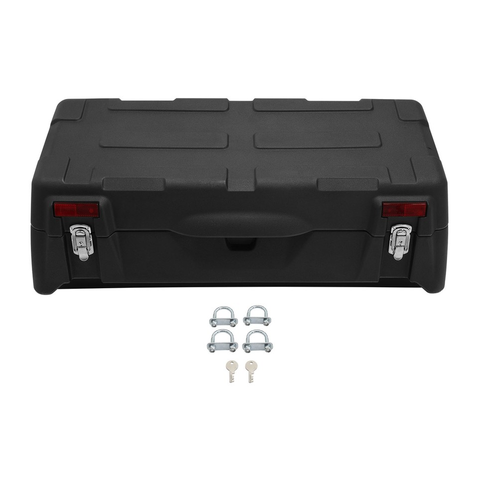 ATV Rear Passenger Backrest Seat Rack Cargo Storage Helmet Trunk Box ...