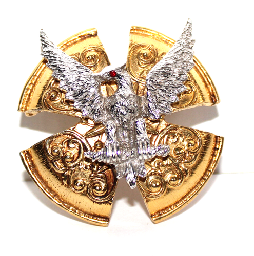 Vintage Roger Van S Gold Silver Eagle Brooch CSM2 | eBay
