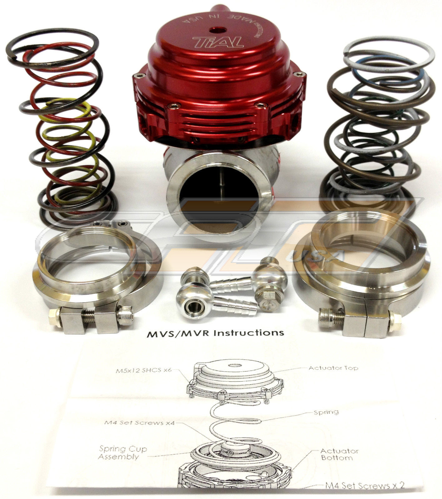 Tial MVR 44mm Wastegate With V- Band Flanges All Springs Pressure ...