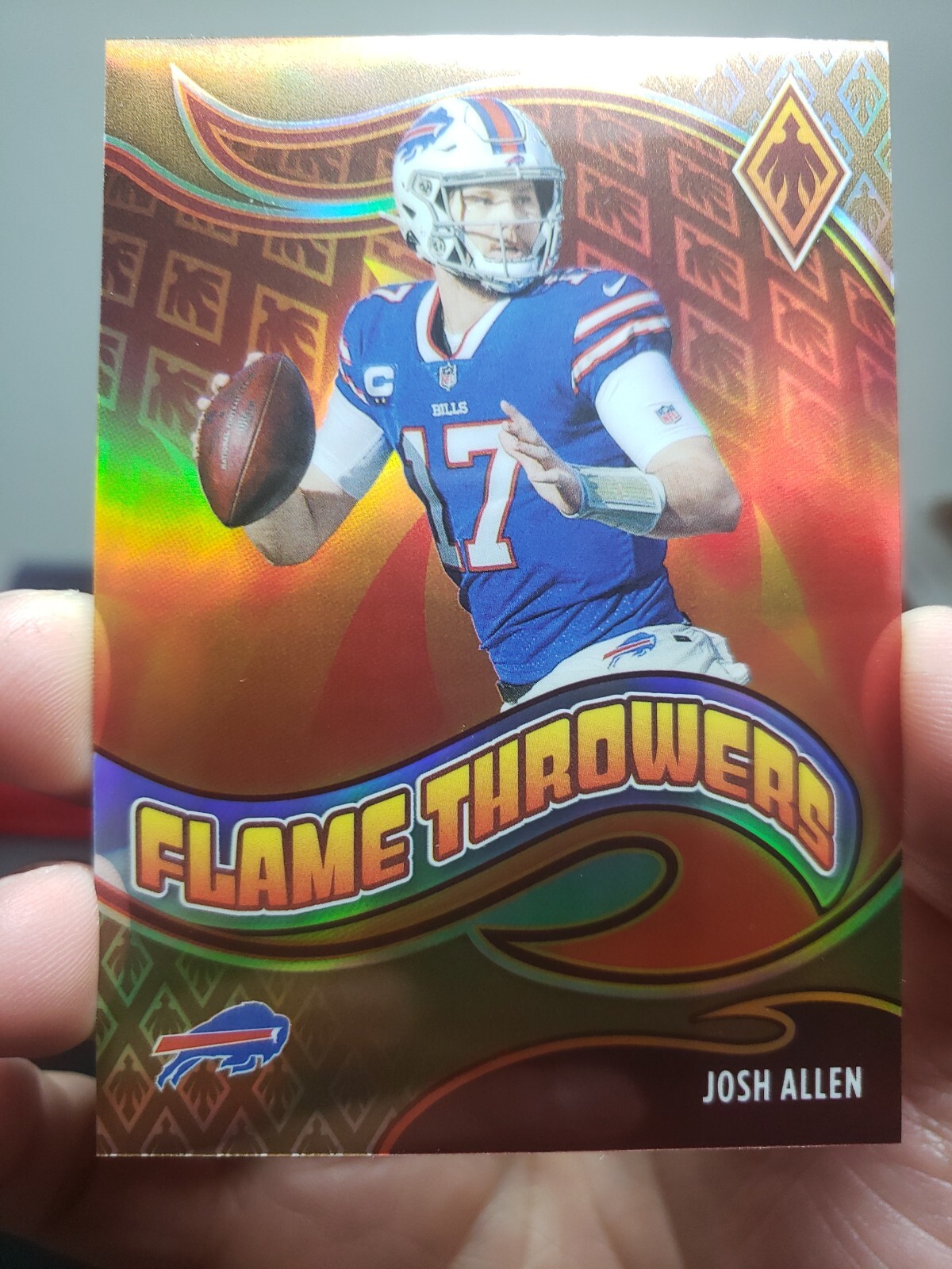 2021 Panini Phoenix Football Flamethrower Josh Allen FT-1 /50 NFL ...