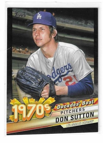 Don Sutton Numbered 66/299 Decades Best Topps 2020 (4055) | eBay