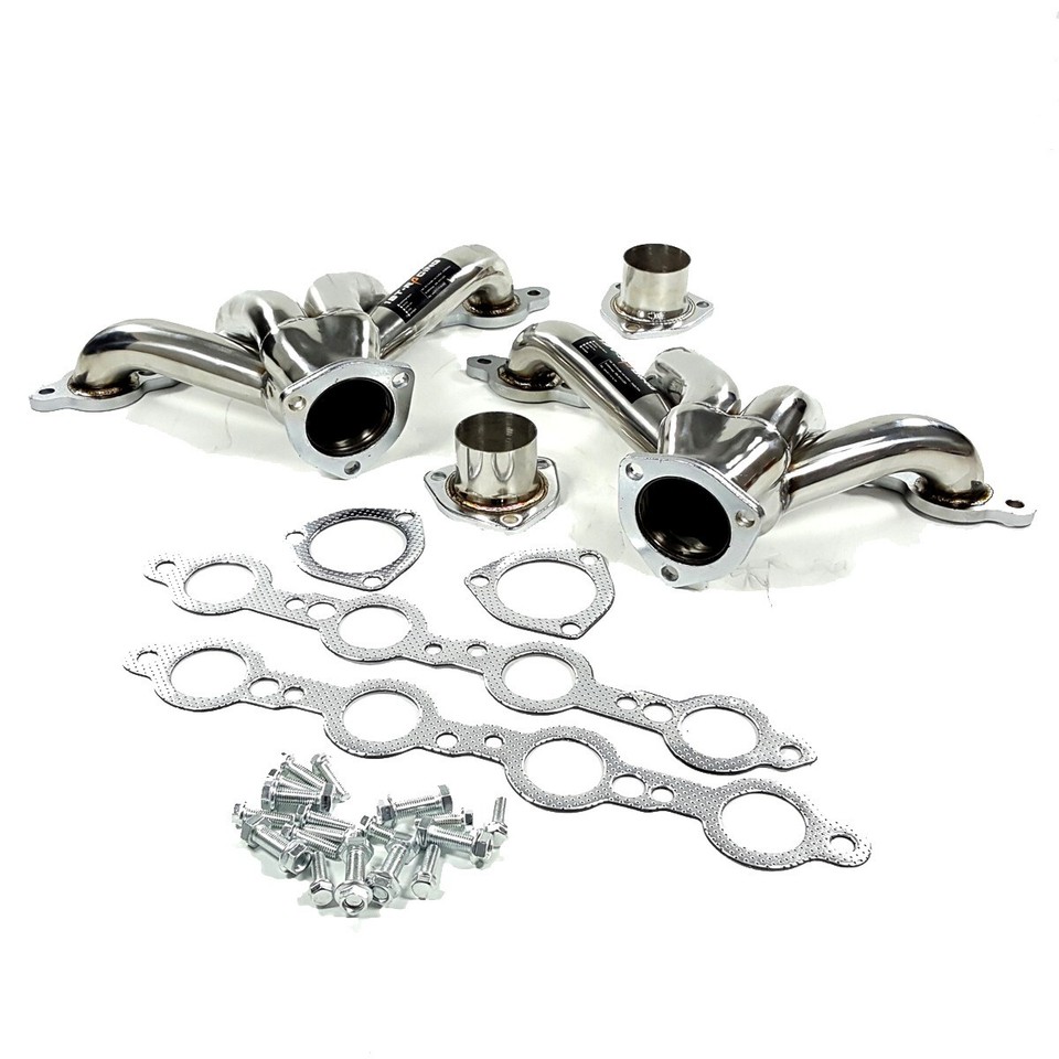 LS Tight-fit Block Hugger Stainless Steel Exhaust Headers FOR LS1 LS2 ...