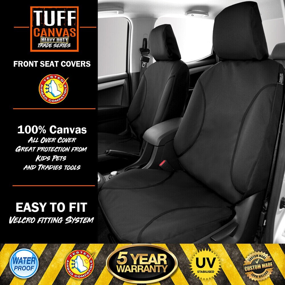 Tuff HD TRADE FRONT Canvas Seat Covers Ranger PX Single Cab 3/4 Bench ...