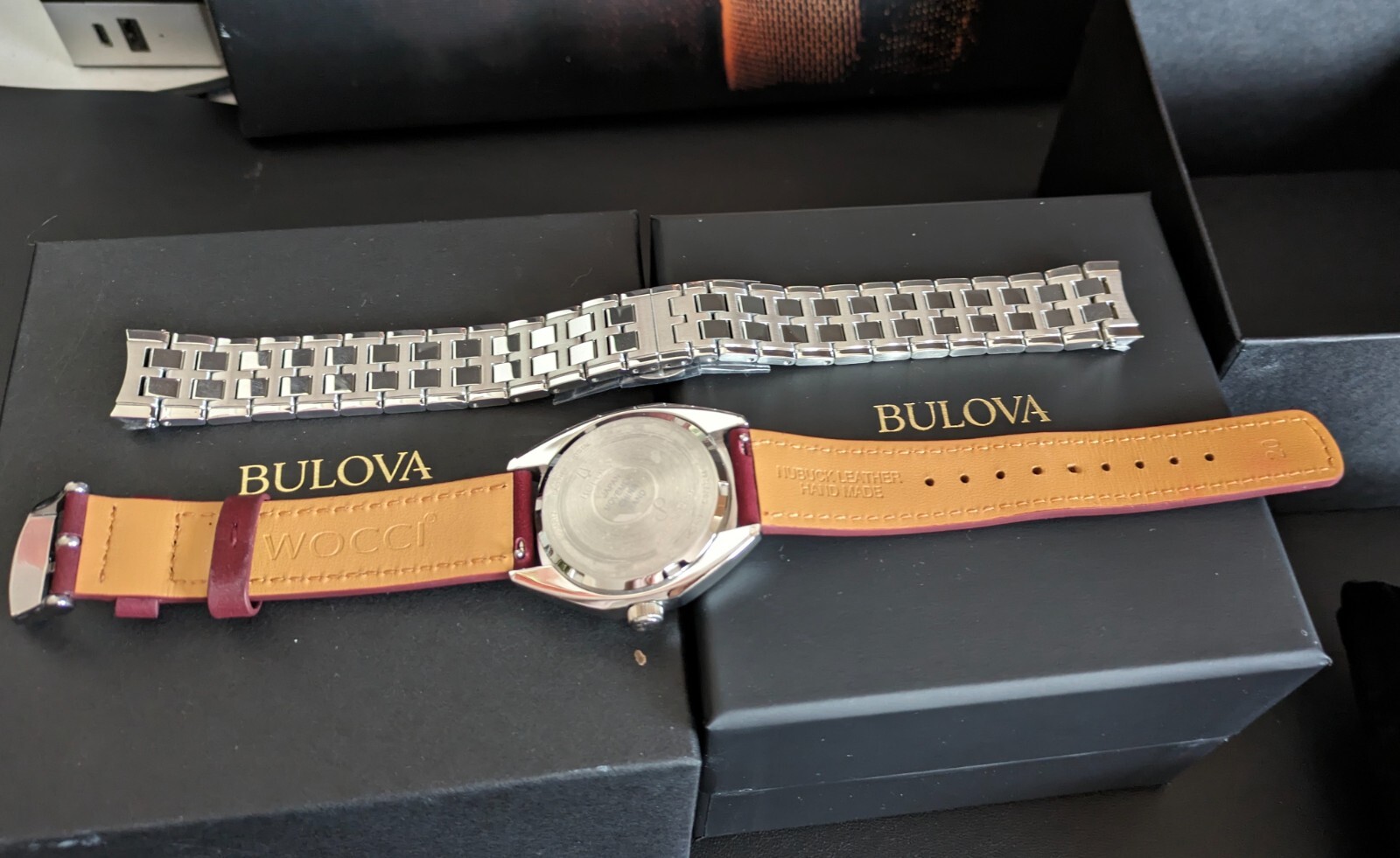 Bulova Watch Jet Star Quartz High precision 262 kHz Red Dial 96B401 for ...