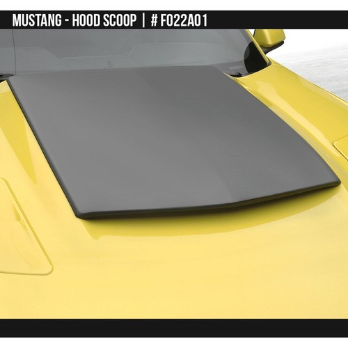 Fits 15-17 Ford Mustang Air Design Custom Style Hood Scoop Satin Black ...