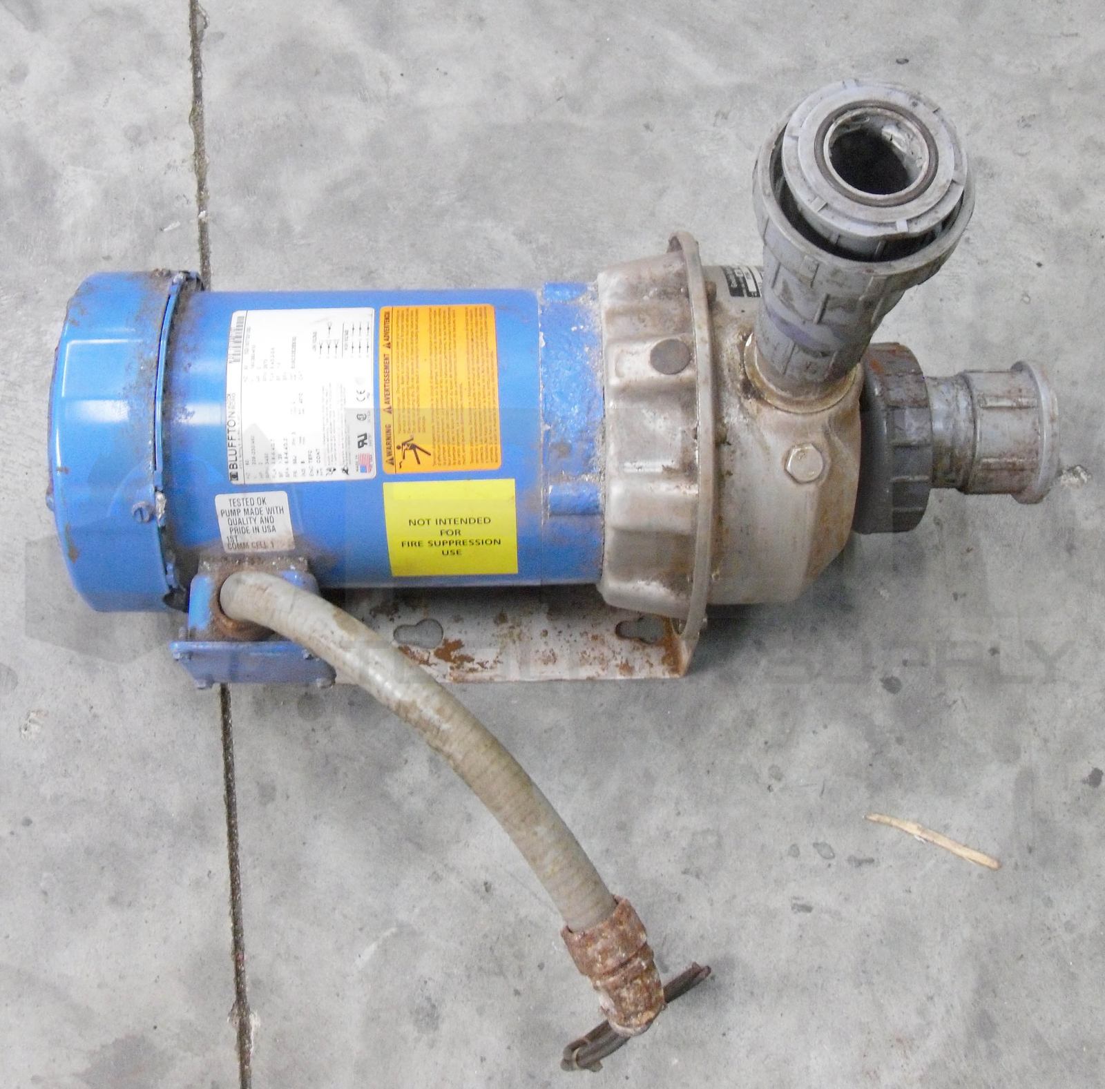 BLUFFTON E08C32E2EB3G MOTOR 2HP 3450RPM FR:56J W/ 2ST1G5C4 PUMP 1-1/4X1 ...