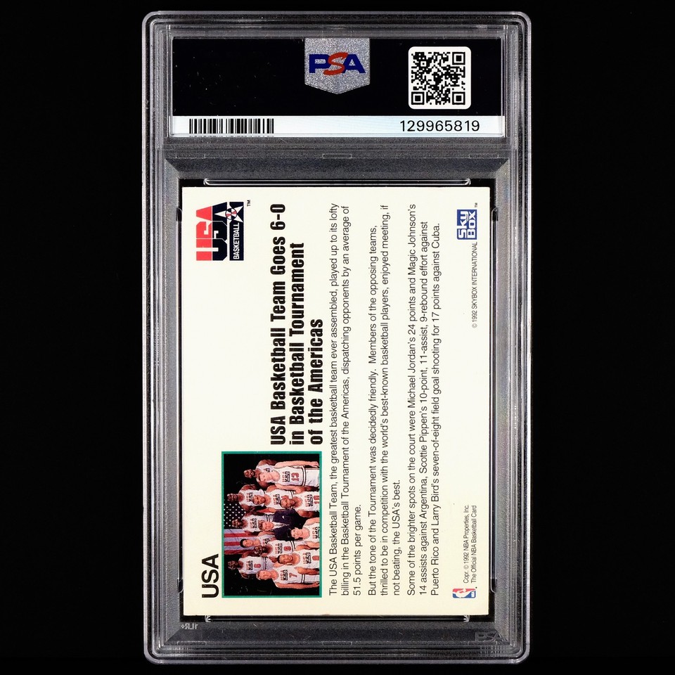 1992 NBA Hoops Team USA Basketball 🔥 Chuck Daly On Card Autograph 🔥 PSA ...