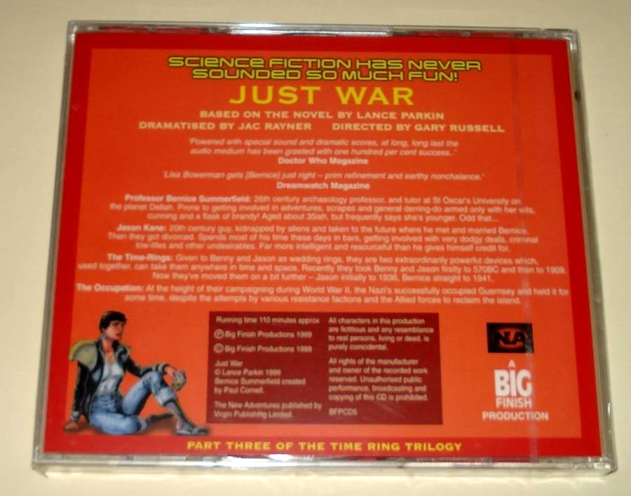 Doctor Who BERNICE SUMMERFIELD : JUST WAR Big Finish AUDIO CD (1999 ...