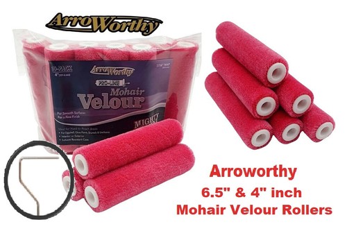 Arroworthy Paint Roller Sleeves Mini Mohair Velour - Pile 3/8" Nap New ...