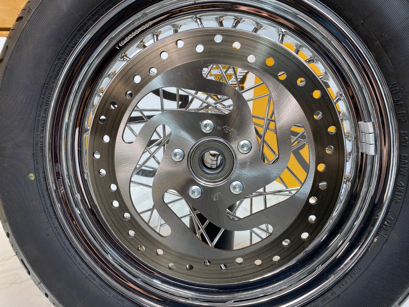 🔥Harley 07-24 Softail Front Wheel 16X3 Laced 40 Spoke Rim & Tire🔥 | eBay