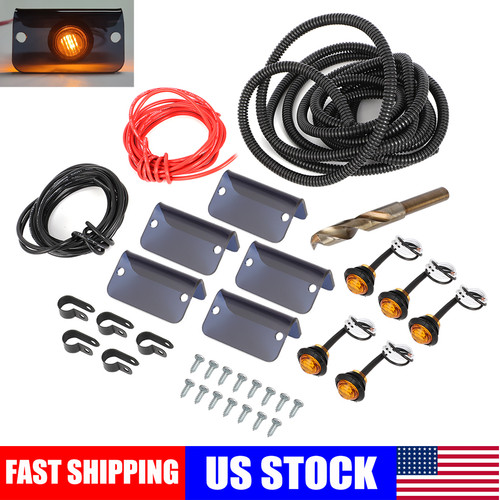 For Cab Moon Sun Visor Replacement Light Lens Lenses Smoked Tinted LEDs ...