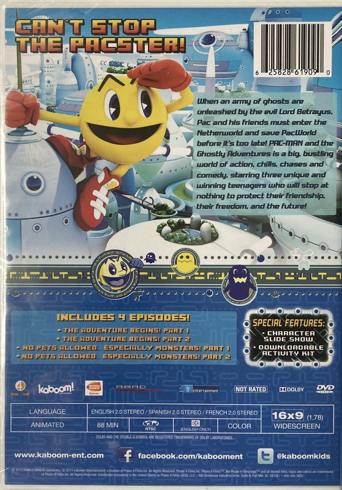 Pac-Man and the Ghostly Adventures: Pac Is Back (DVD, 2014 ...
