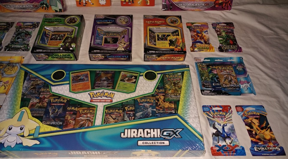 2 ULTRA BEAST GX Premium Collection Boxes w/ Pokemon Jirachi GX ...