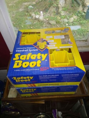 SAFETY BOOTS FOR FREESTANDING TEMPORARY GUARDRAIL SYSTEM lot of 2 | eBay