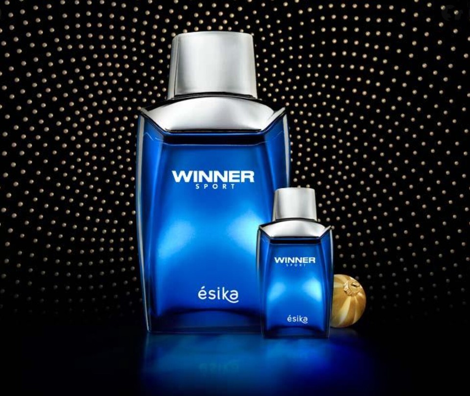 Men Cologne WINNER SPORT by Esika Herbal Aromatic Sage & Cedar 3.4 fl ...