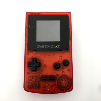 Transparent Red Retrofit Nintendo GameBoy Color GBC Systems Console ...