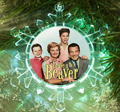 Leave It To Beaver Snowflake Color Blinking Lit Holiday Christmas Tree ...