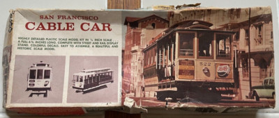 San Francisco Cable Car Model Kit - No. 517 - Hawk - 1967 - used | eBay